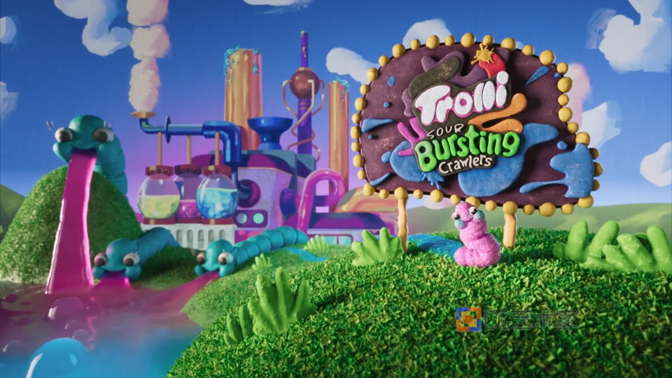 Trolli口力新奇萌趣美味软糖Gooniverse 宣传广告_CG艺术家